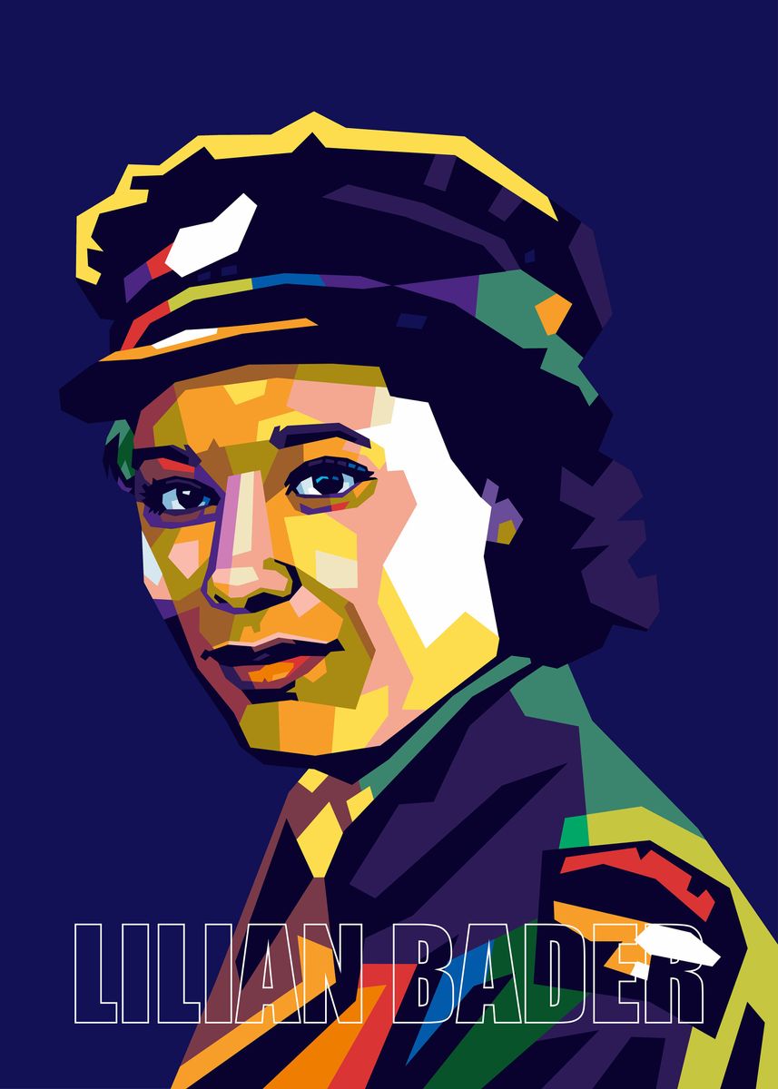 'Lilian Bader' Poster, picture, metal print, paint by Erick Sato | Displate