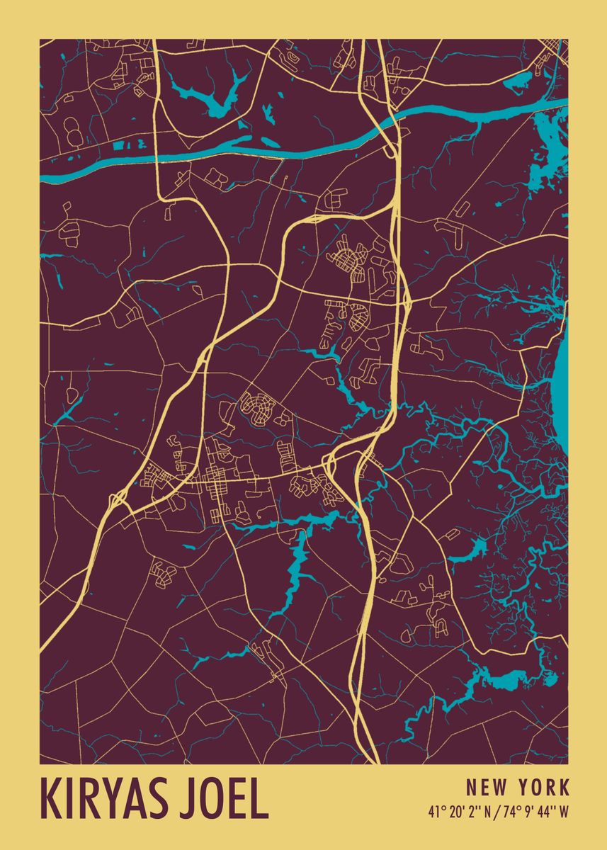 'Kiryas Joel NY' Poster, picture, metal print, paint by Miracle Studio ...