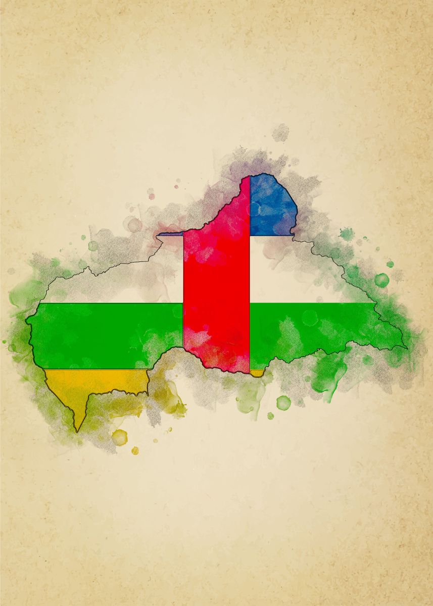 'Central African Republic' Poster by Eli Cassin | Displate