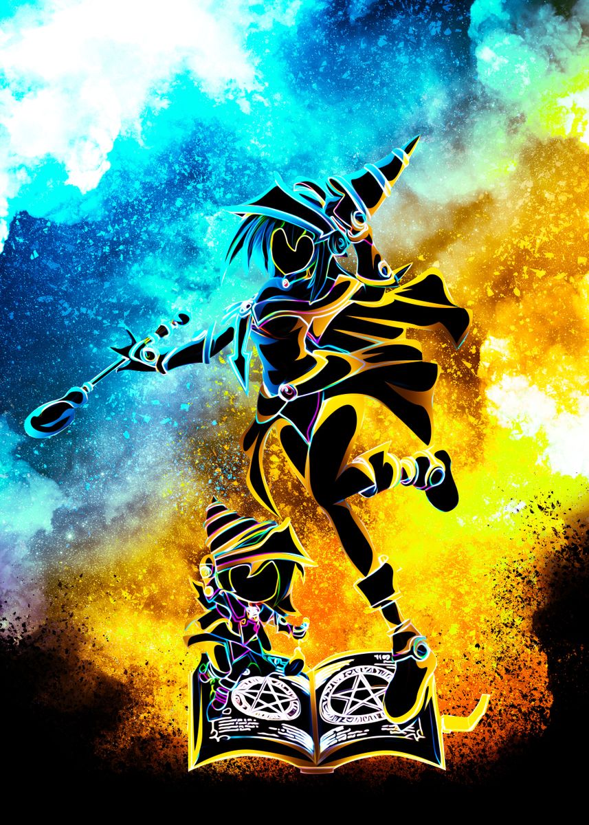 'Two magical girls' Poster, picture, metal print, paint by Art Creative ...