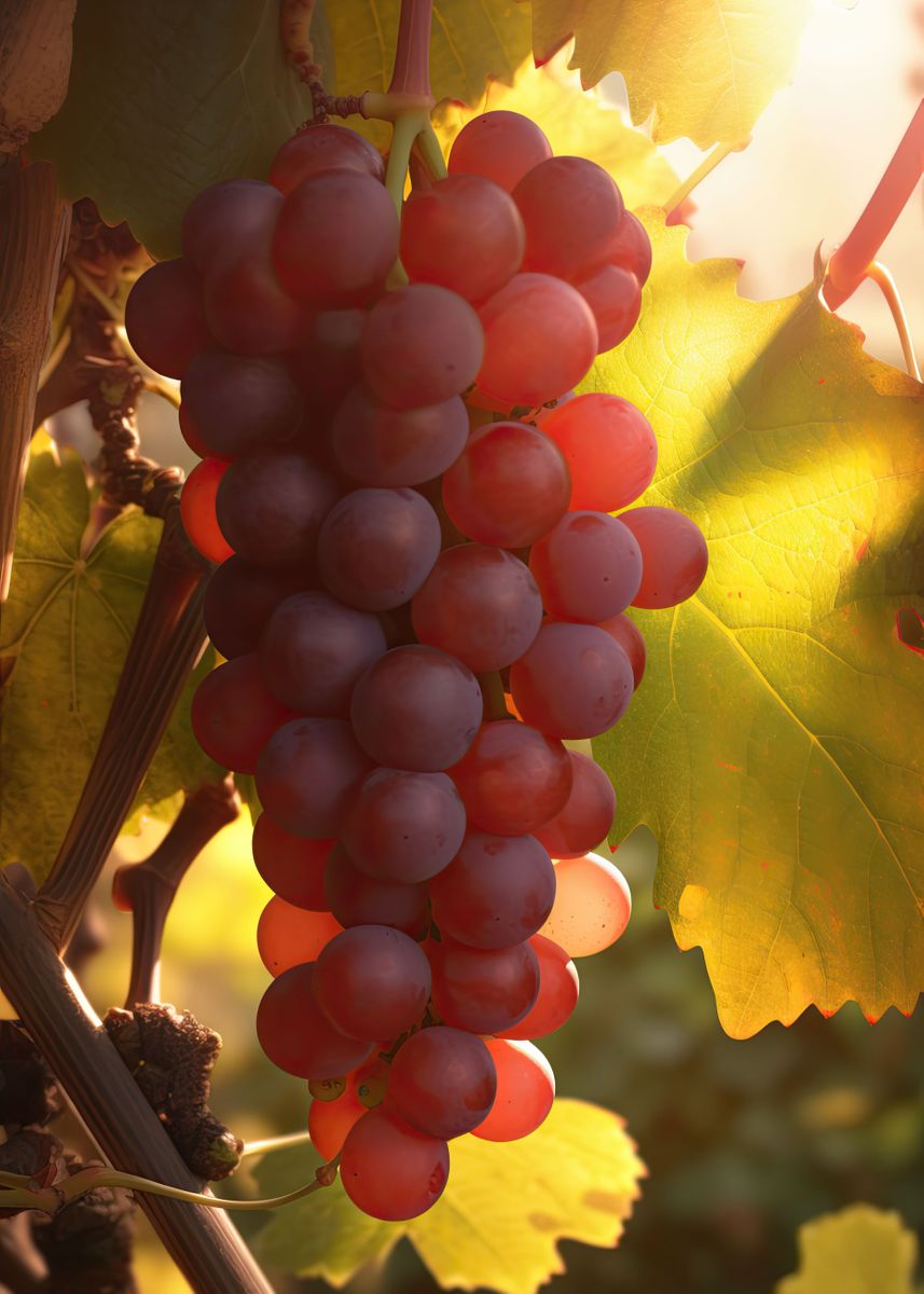 'Grapevine' Poster, picture, metal print, paint by Morphic Prints ...