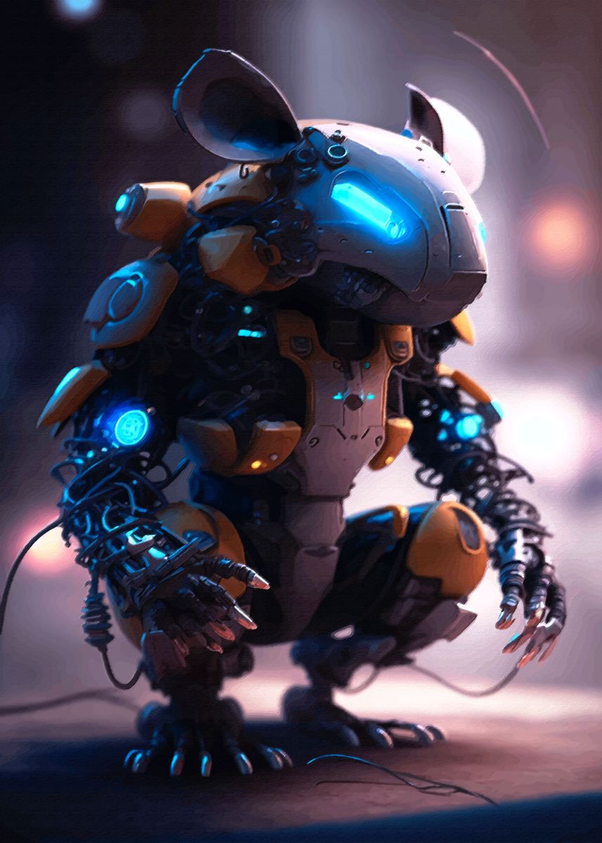 'BioMouse' Poster by One Line Artist | Displate