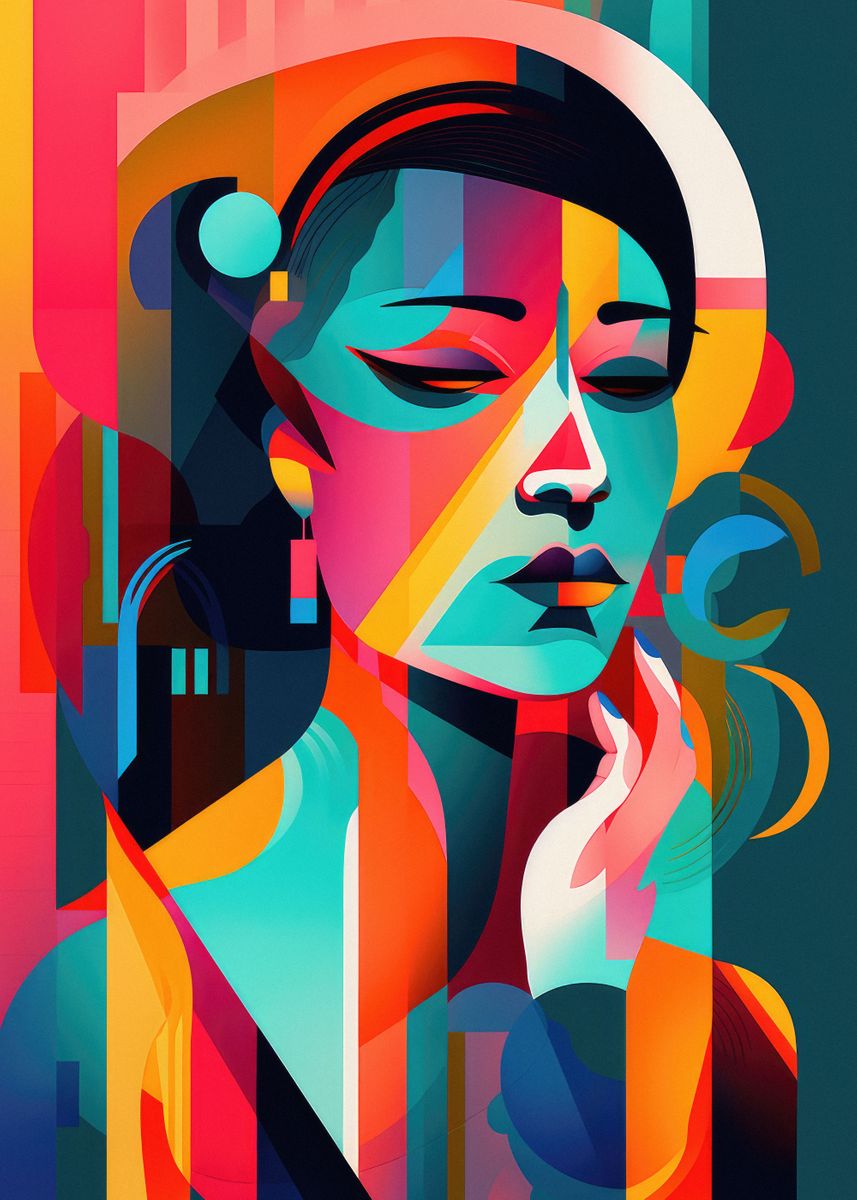 'Expressive and Emotional' Poster, picture, metal print, paint by ...