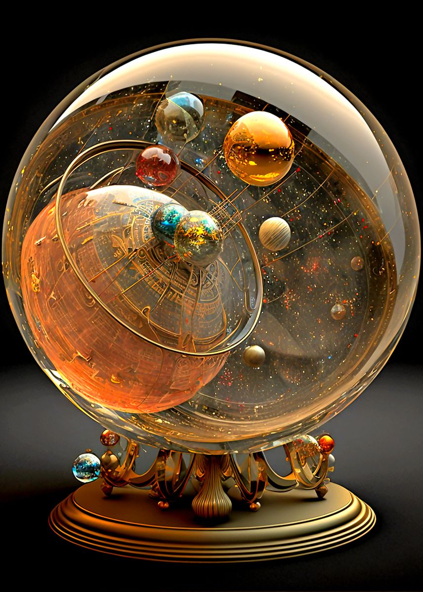 'Crystal Ball' Poster, picture, metal print, paint by Nemory Artist | Displate