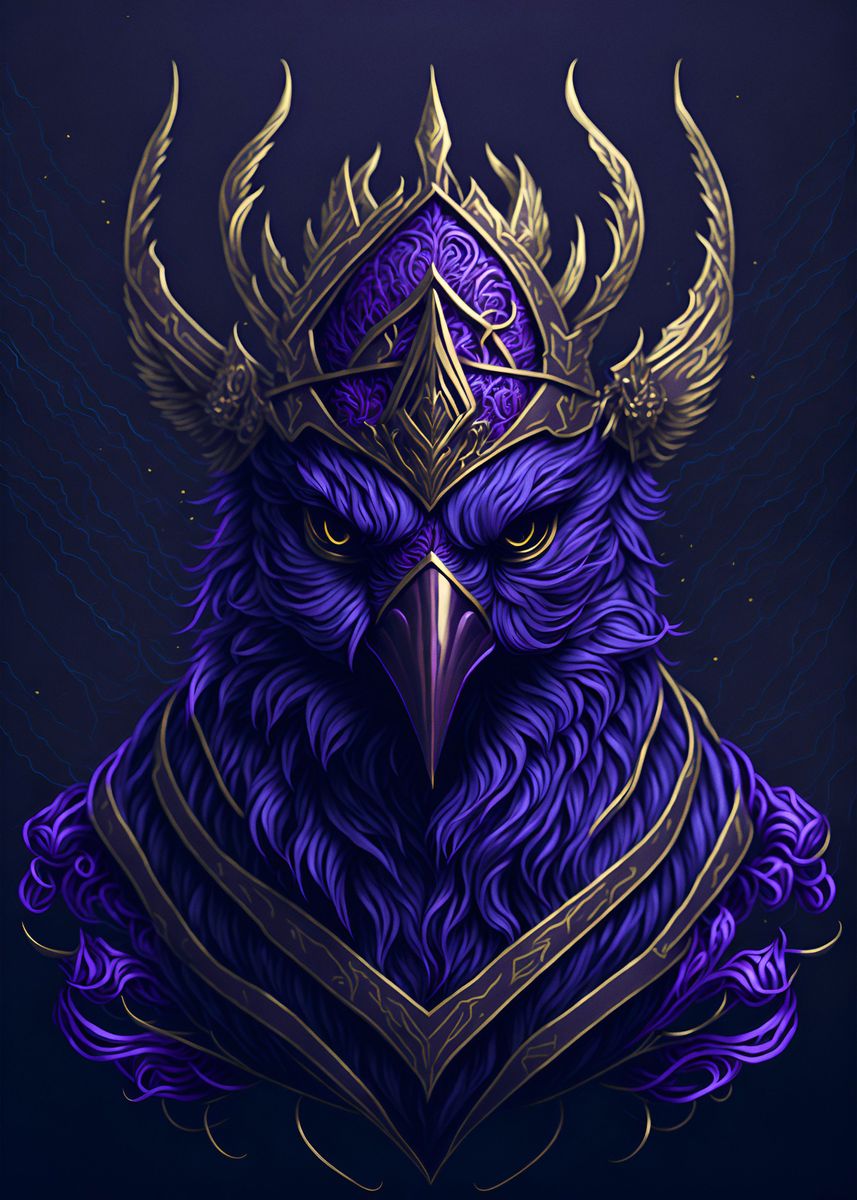 'Rooster Portrait' Poster, picture, metal print, paint by FlyingBlade ...