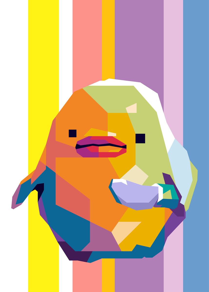 'Duck Chicken Knife Meme' Poster by Muifatin | Displate