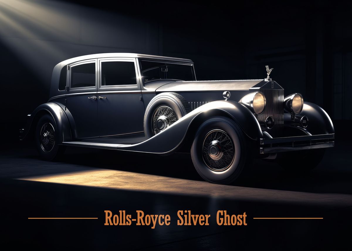 'Rolls Royce Silver Ghost' Poster by Anxhela Sufa | Displate