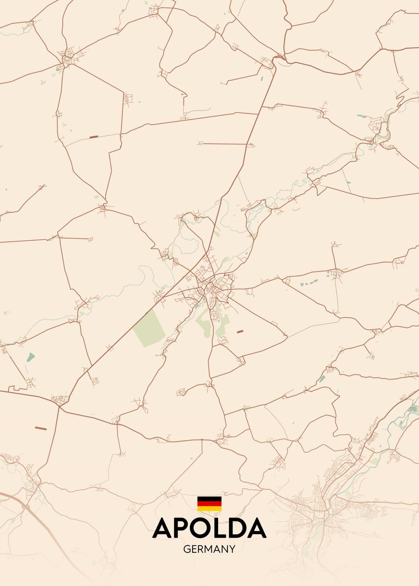 'Apolda DE' Poster by IMR Designs | Displate