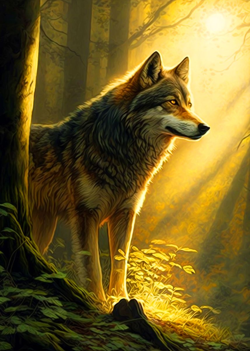 'Wolf' Poster by minh doan | Displate