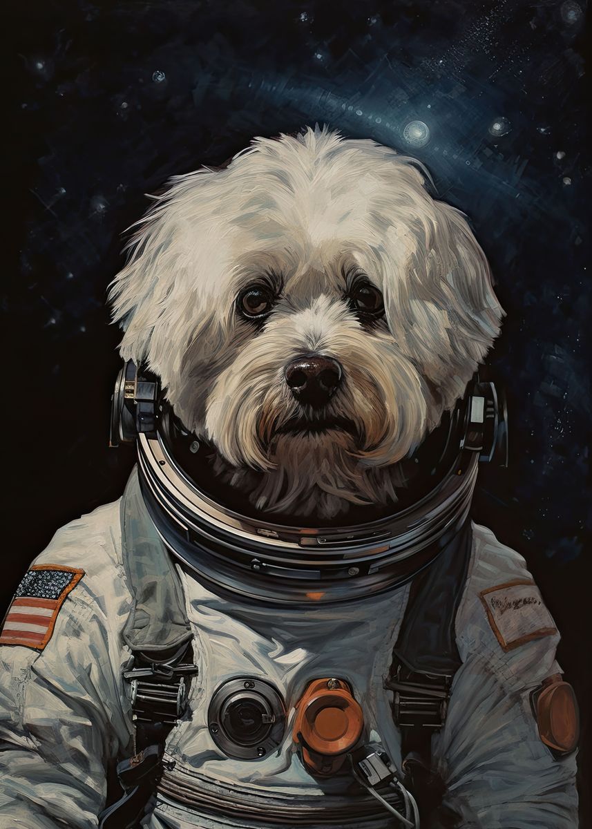 'Havanese The Astronaut' Poster by PetPrints | Displate