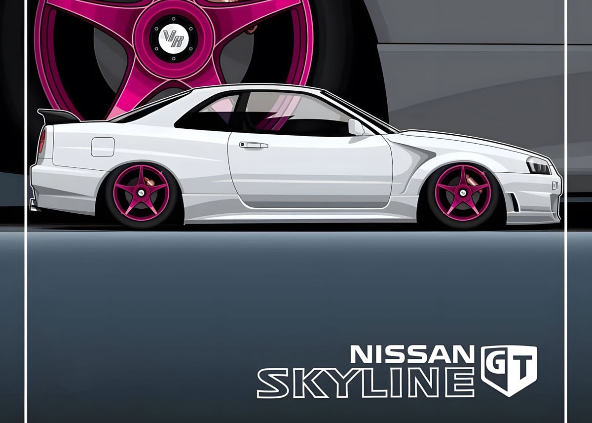 'Nissan car jdm' Poster by Alex Romiro | Displate