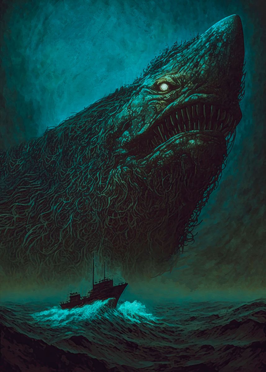 'Leviathan' Poster, picture, metal print, paint by AndrejZT | Displate