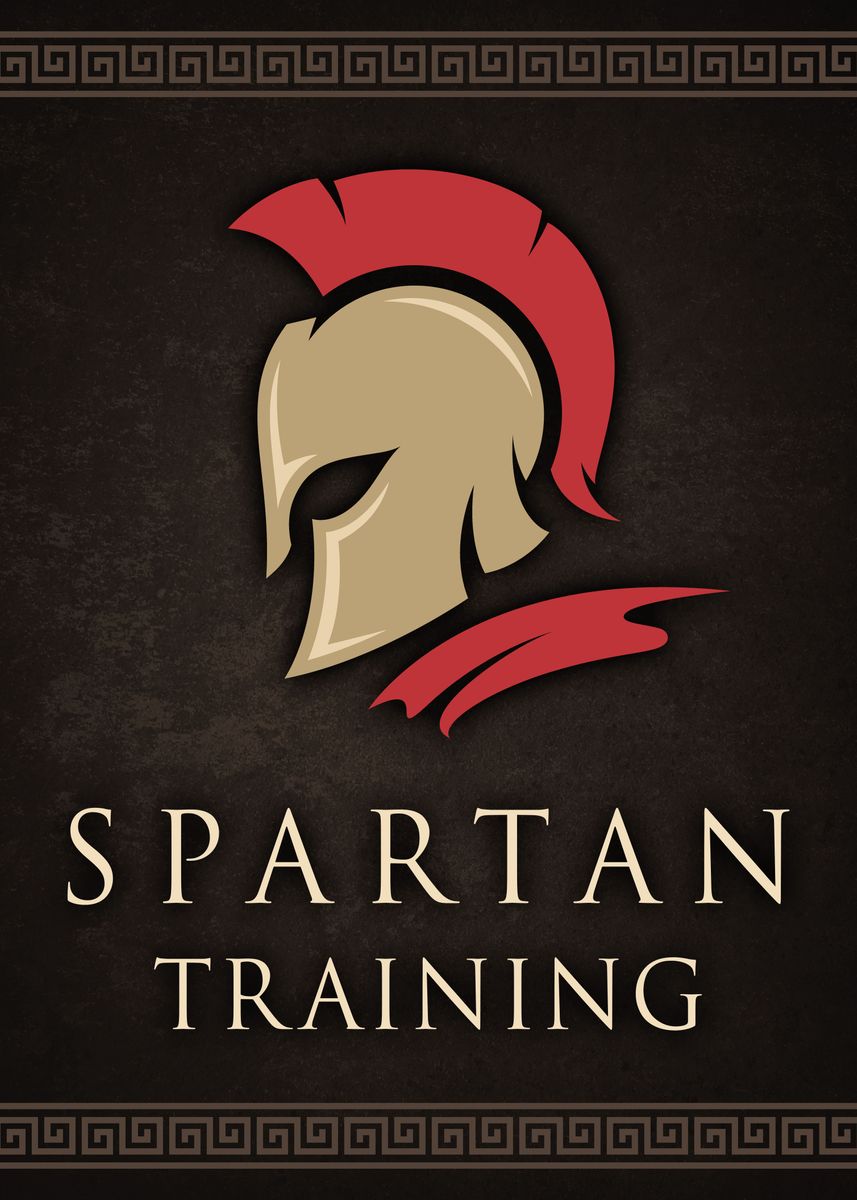 'Spartan Training Fitness' Poster, picture, metal print, paint by ...