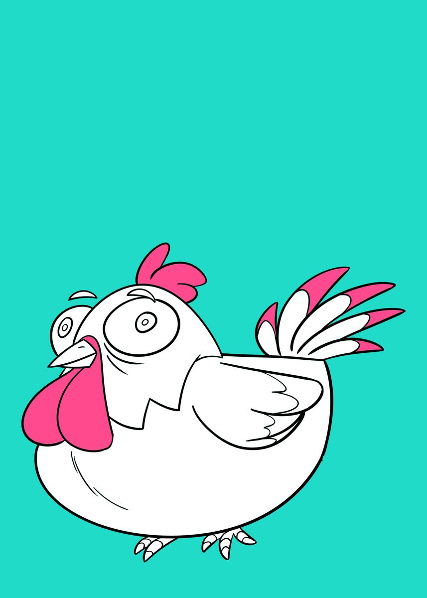 'Delirious Rooster' Poster, picture, metal print, paint by TIEMOKO ...