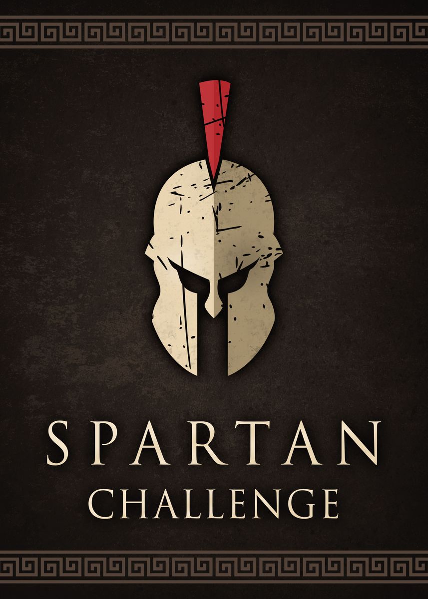 'Spartan Challenge Fitness' Poster, picture, metal print, paint by ...