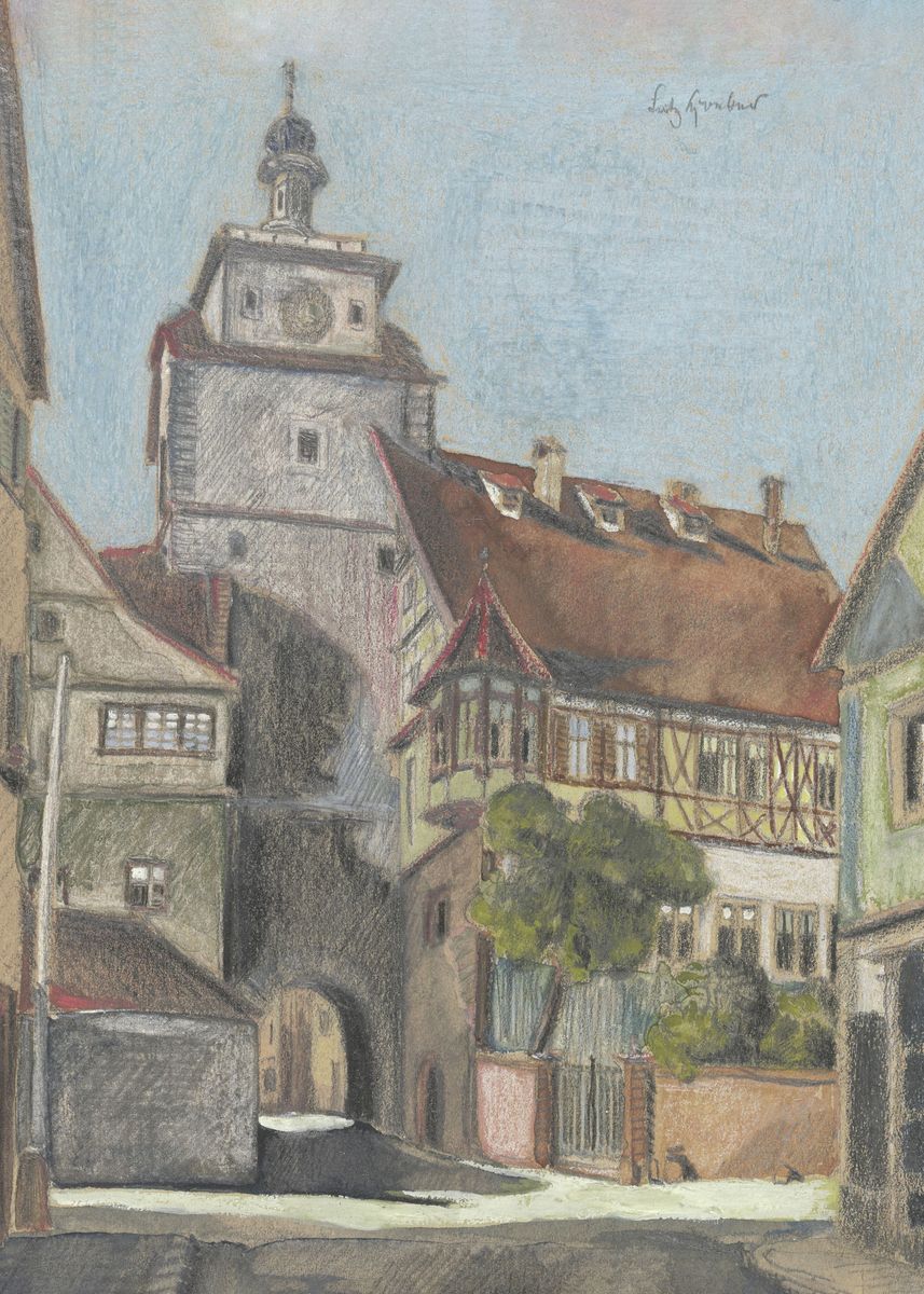 'Rodertor in Rothenburg' Poster, picture, metal print, paint by ...