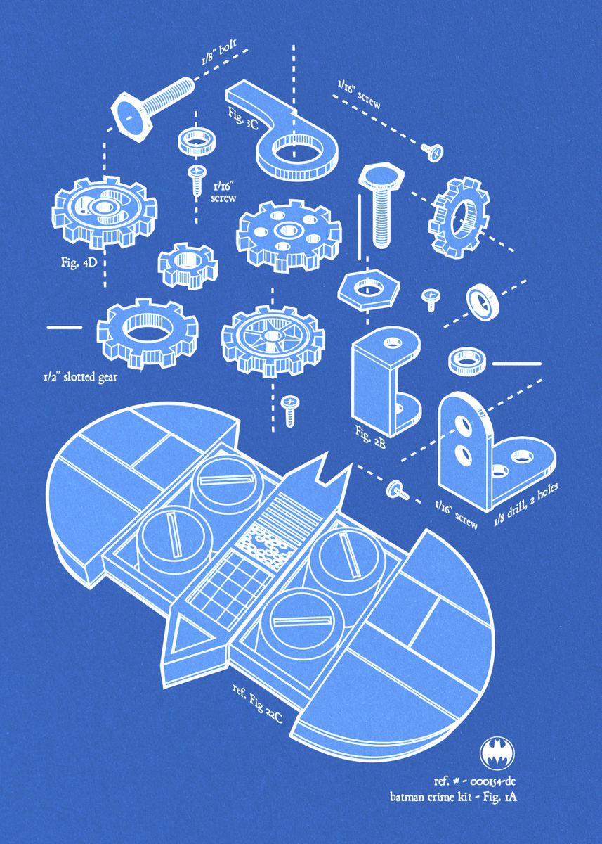 'Batman Crime Kit' Poster, picture, metal print, paint by DC Comics ...