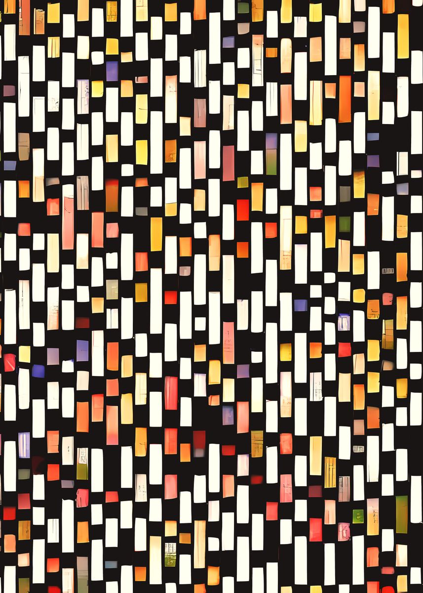 'Pattern abstract mosaic 19' Poster by Gianfranco Grenar | Displate