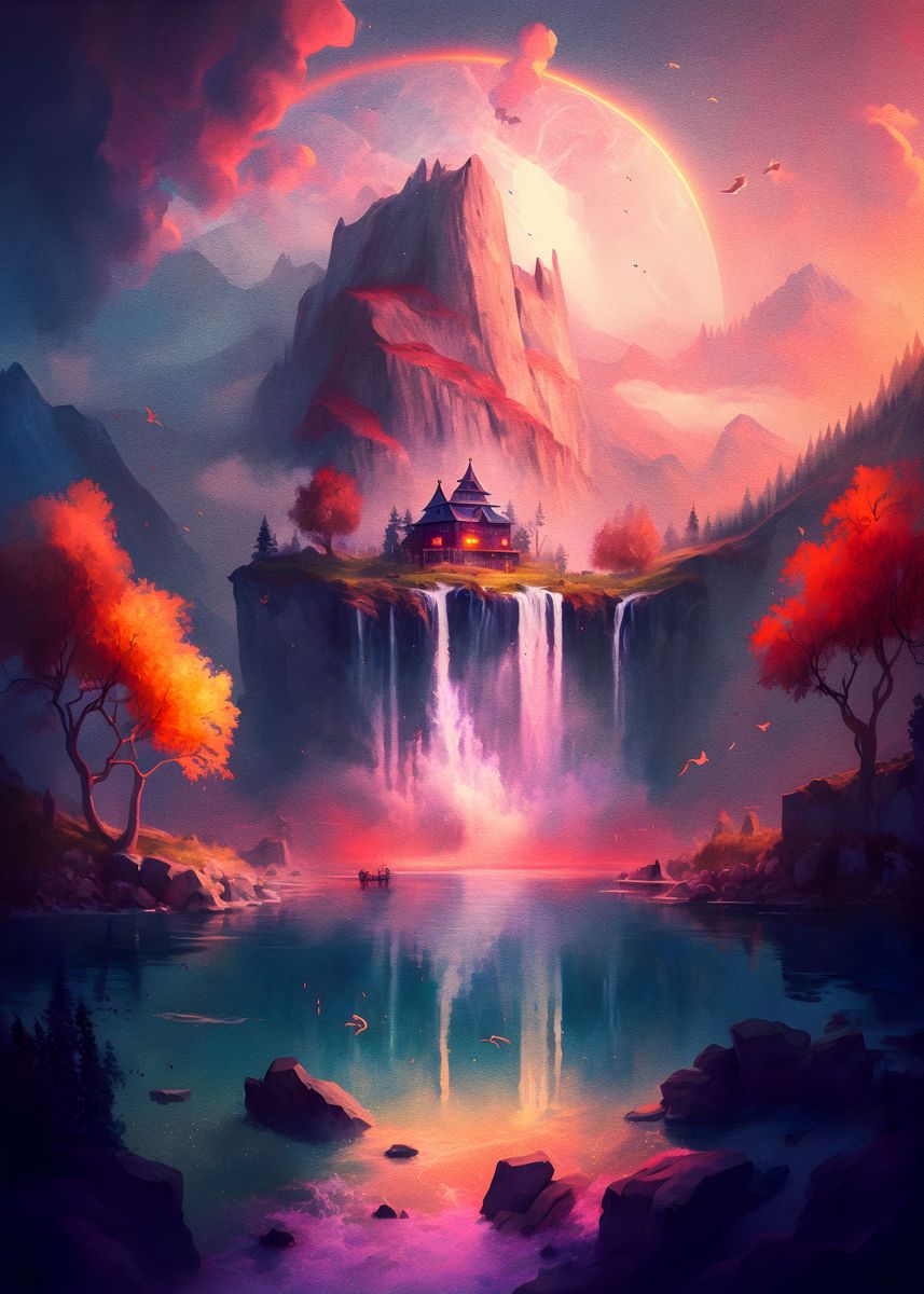 'Colorful landscape' Poster by Muhammad Irsan | Displate