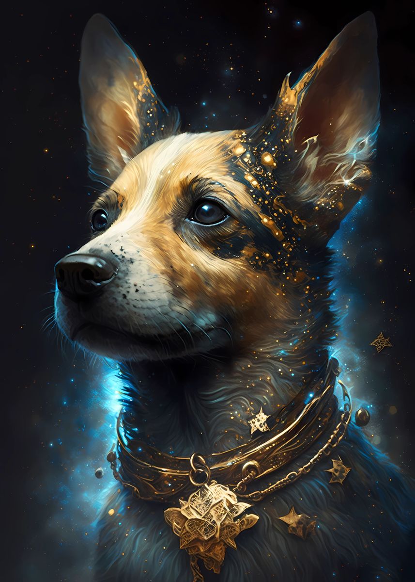 'Jack Russell Terrier Dog' Poster, picture, metal print, paint by Antonette Studio | Displate