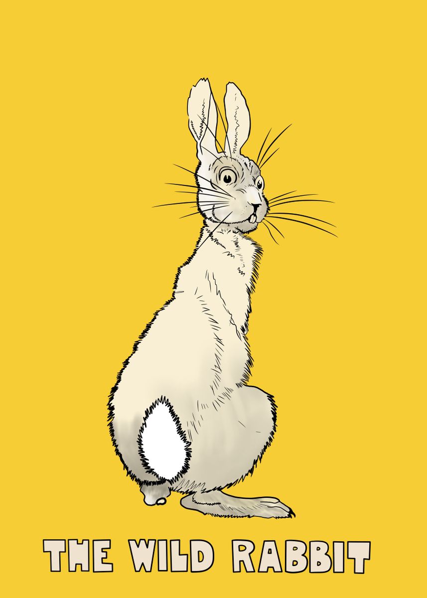 'The Wild Rabbit' Poster, picture, metal print, paint by Nathascha Kehl ...