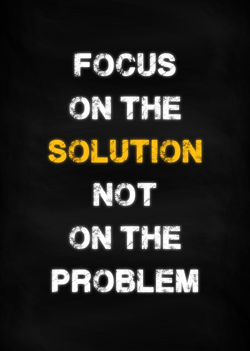 'Motivation Solution Focus' Poster, picture, metal print, paint by ...