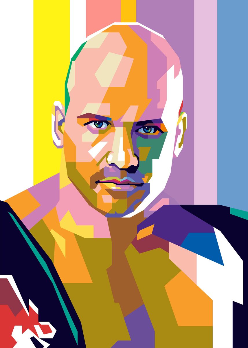 'Bas Rutten' Poster by Indra | Displate