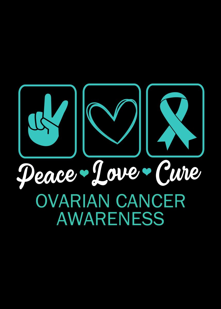 'Peace Love Cure' Poster by FunnyGifts | Displate