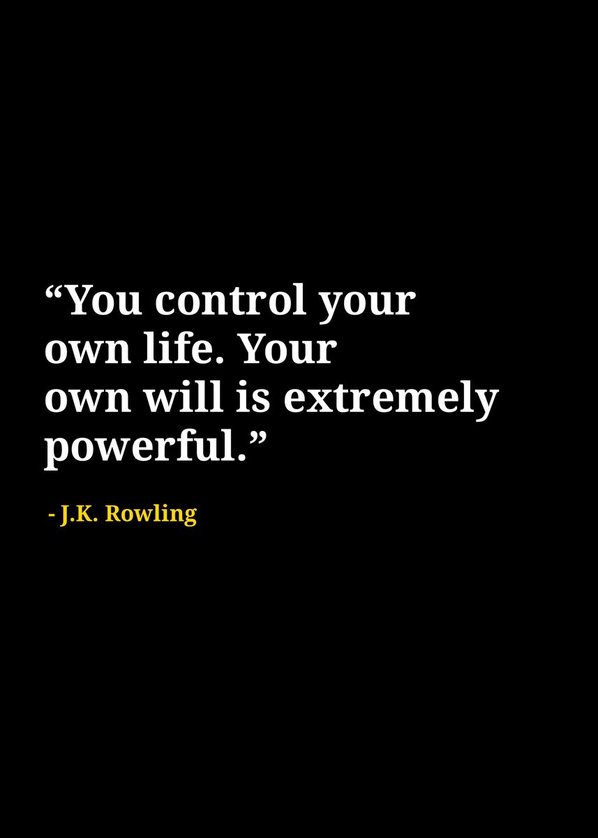'JK Rowling quotes ' Poster, picture, metal print, paint by DNSM | Displate