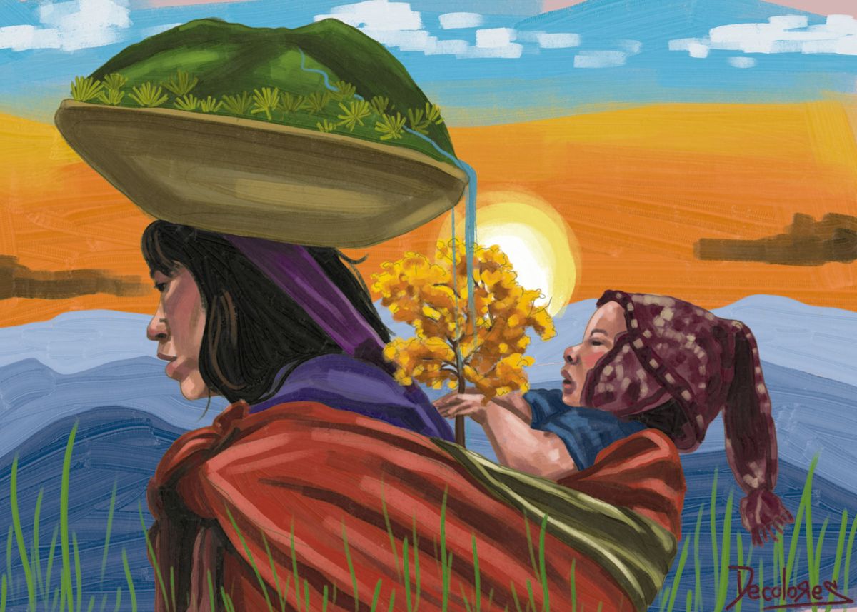 'Caring rivers' Poster by Sara DeColores | Displate