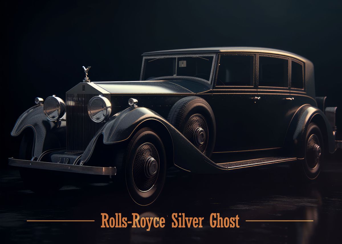 'Rolls Royce Silver Ghost' Poster by Anxhela Sufa | Displate