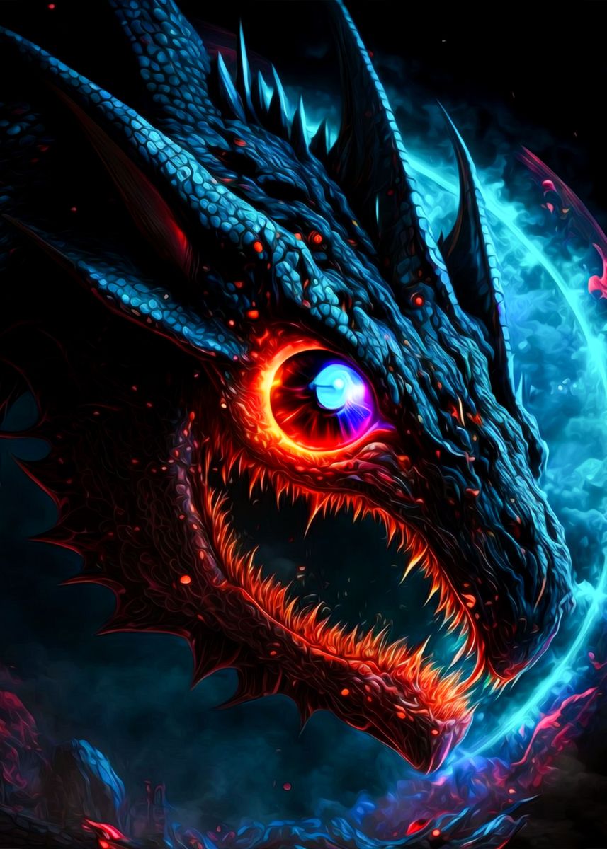 'Dragon' Poster by bds land | Displate