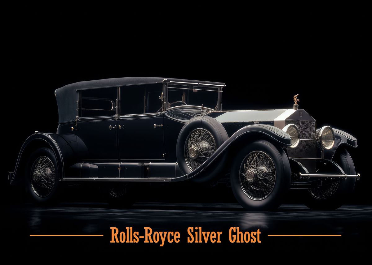 'Rolls Royce Silver Ghost' Poster by Anxhela Sufa | Displate