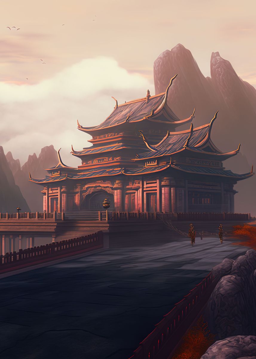 'Chinese landscape' Poster by NeoRowe | Displate