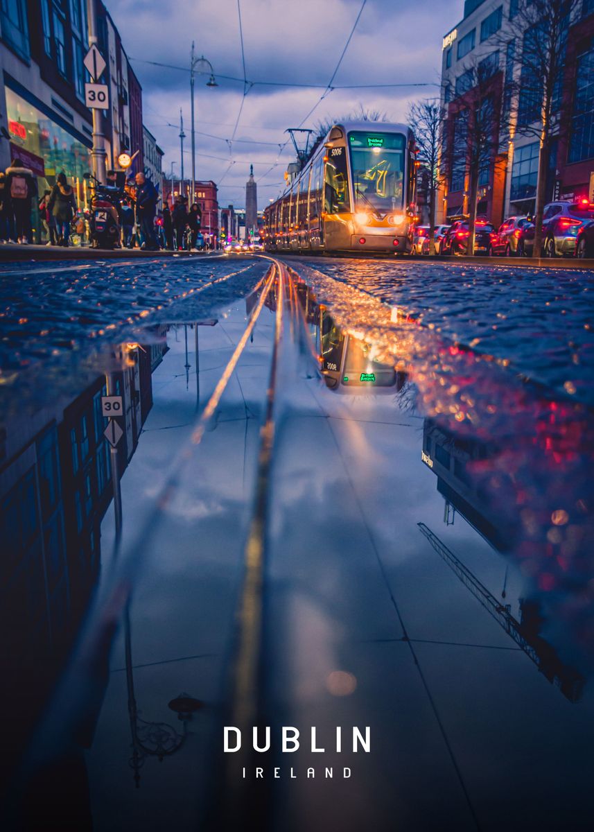 'Dublin ' Poster, picture, metal print, paint by Explore Universe ...