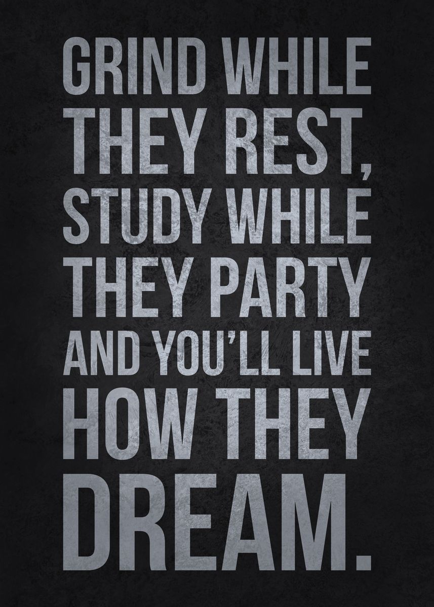 'Grind While They Sleep' Poster, picture, metal print, paint by CHAN ...