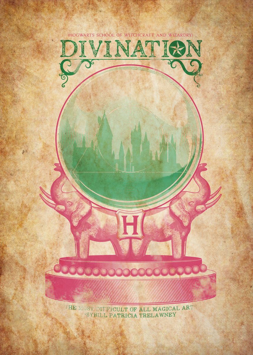 'Divination Crystal Ball' Poster, picture, metal print, paint by ...