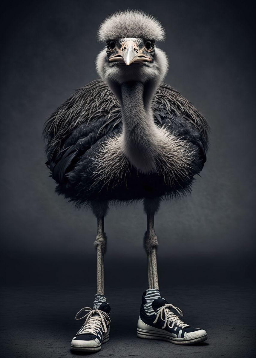'Ostrich animal' Poster by MAD SPACE | Displate