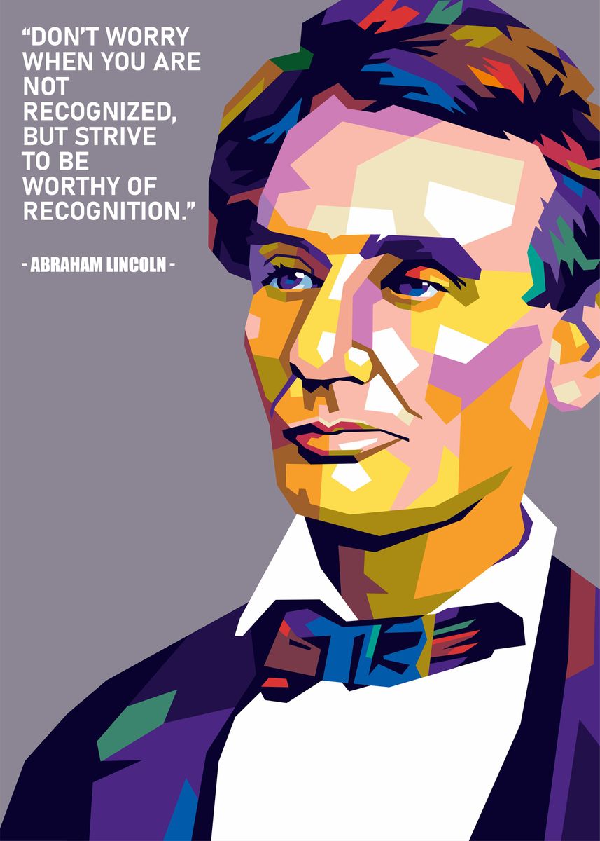 'Abraham Lincoln' Poster, picture, metal print, paint by Erick Sato ...