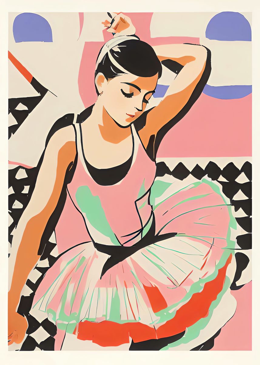 'Eclectic Ballet' Poster, picture, metal print, paint by BluePinkPanther | Displate