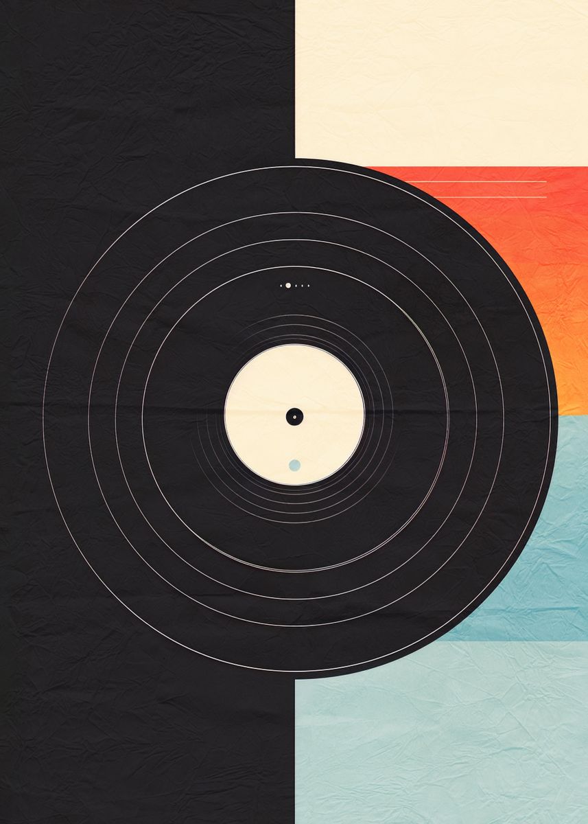 'Vintage Jazz Vinyl Poster' Poster by Star | Displate