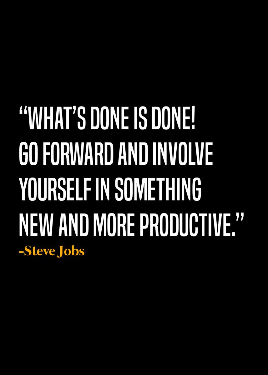'Steve Jobs Quote ' Poster, picture, metal print, paint by DIMS | Displate