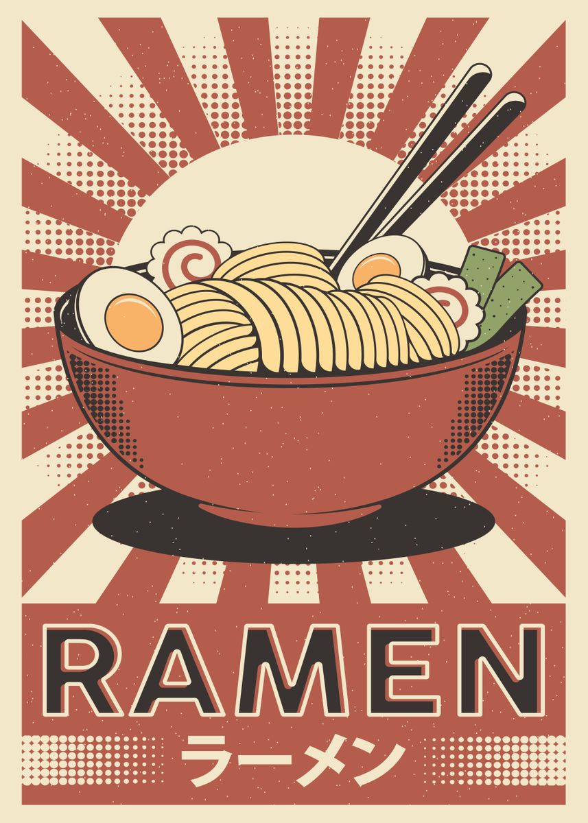 'Japanese Ramen' Poster by Green Homee | Displate