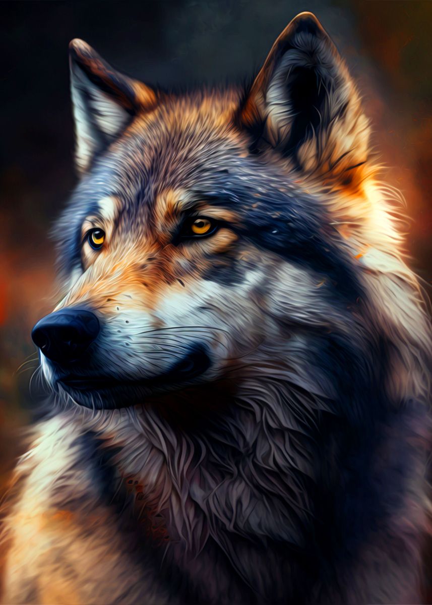 'Wolf' Poster by minh doan | Displate