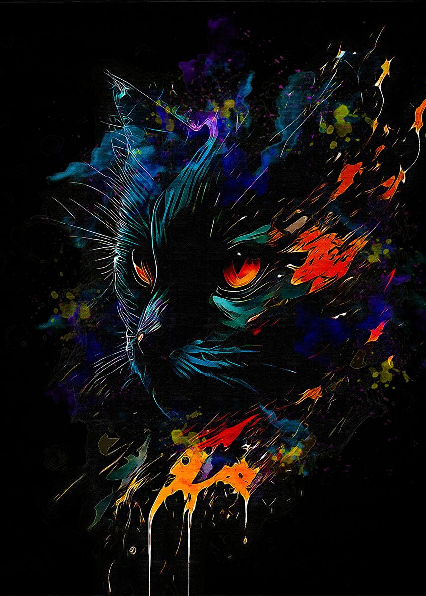 'Cool cat 2' Poster by tricky dee | Displate