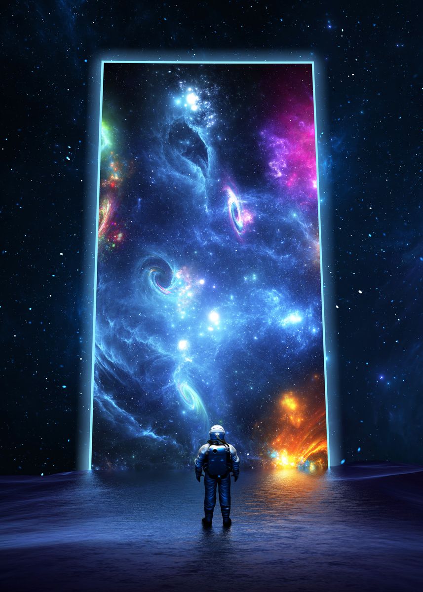 'New worlds' Poster by Hasnaa Art | Displate