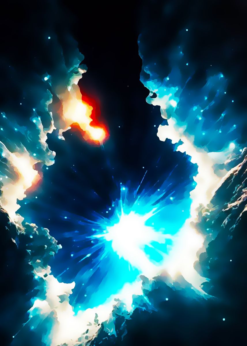 'Shining Sky' Poster, picture, metal print, paint by zforce nigh | Displate