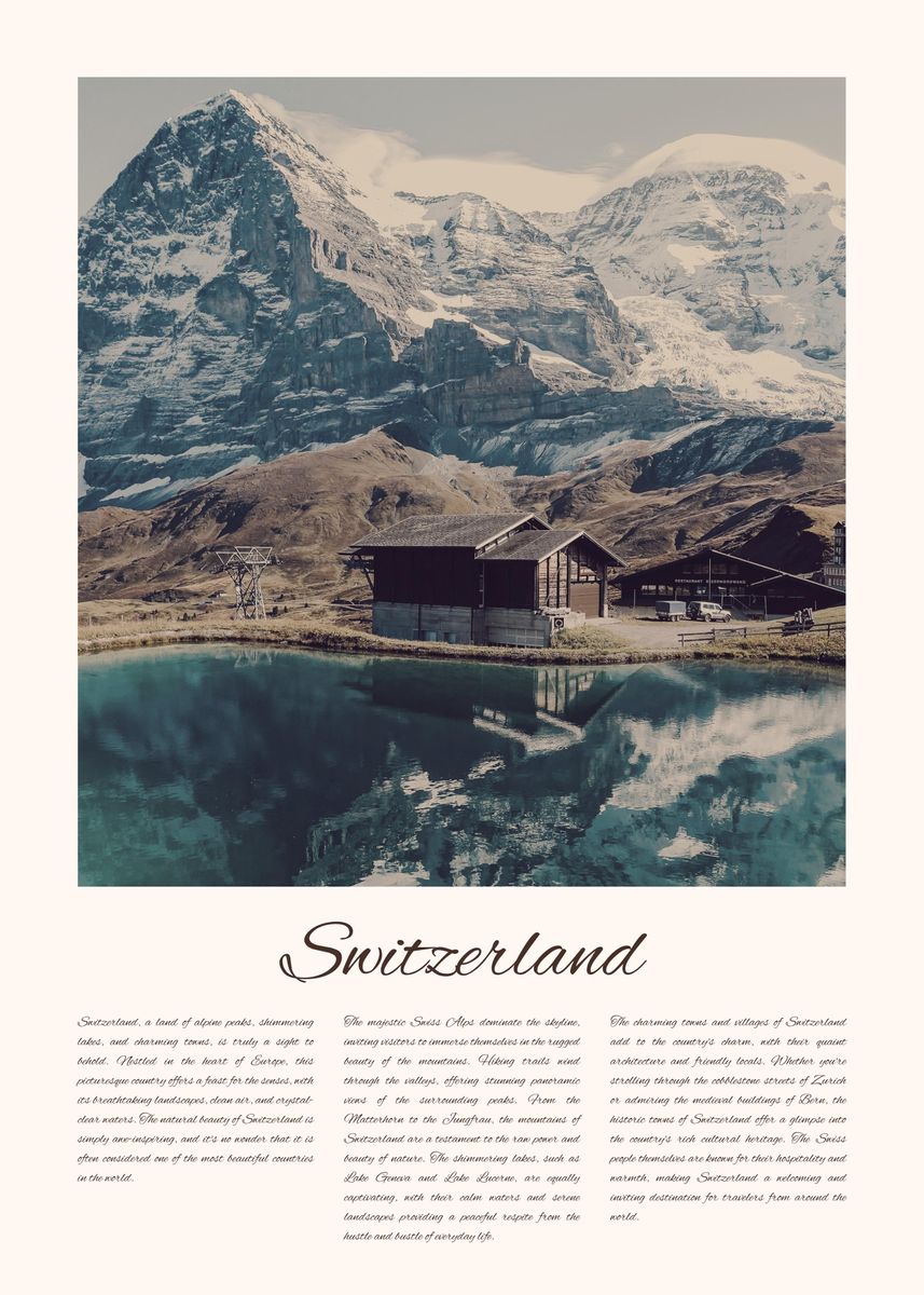 'Switzerland Poster' Poster by Artistic Prints | Displate
