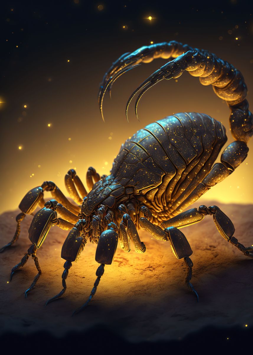 'Scorpion cute animal' Poster, picture, metal print, paint by Eudora ...