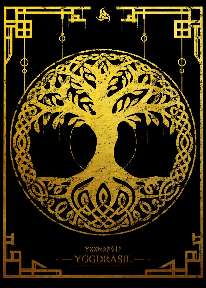 'Yggdrasil' Poster, picture, metal print, paint by Geometrical ...